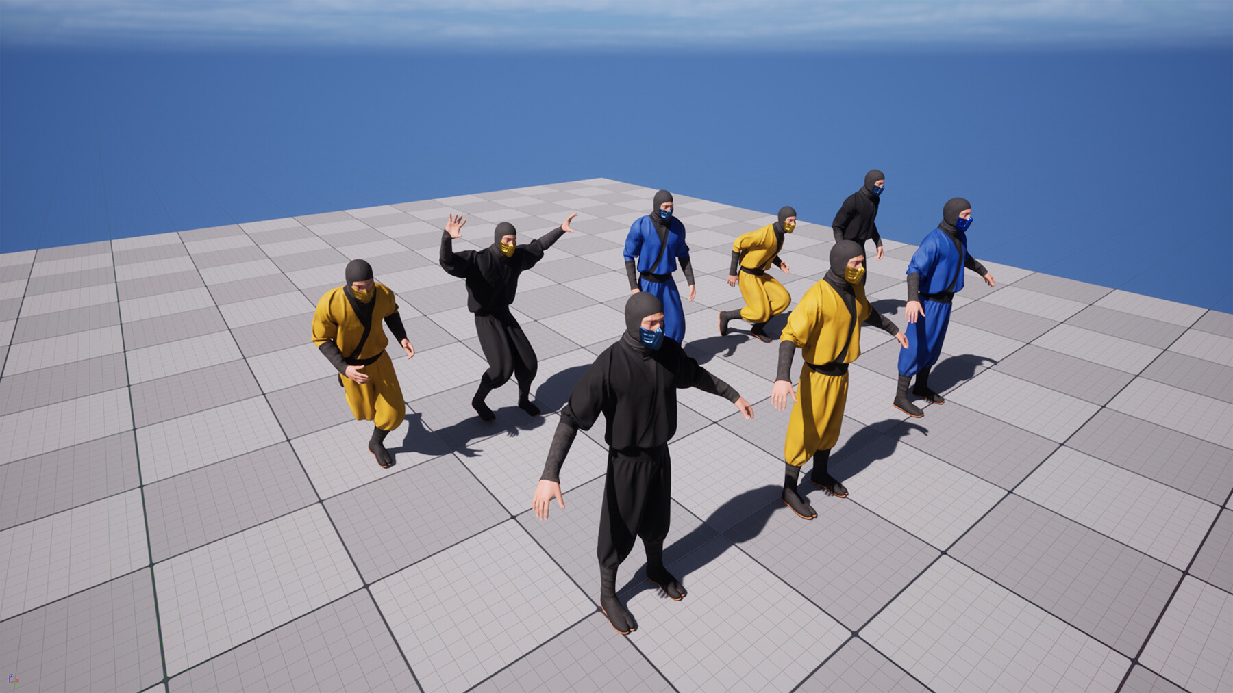 ArtStation - Ninja 03 Rig | Game Assets