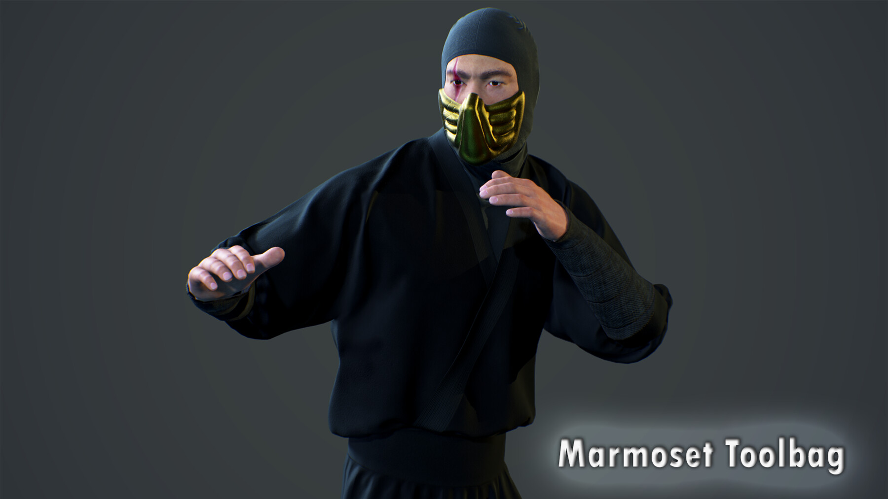 ArtStation - Ninja 03 Rig | Game Assets