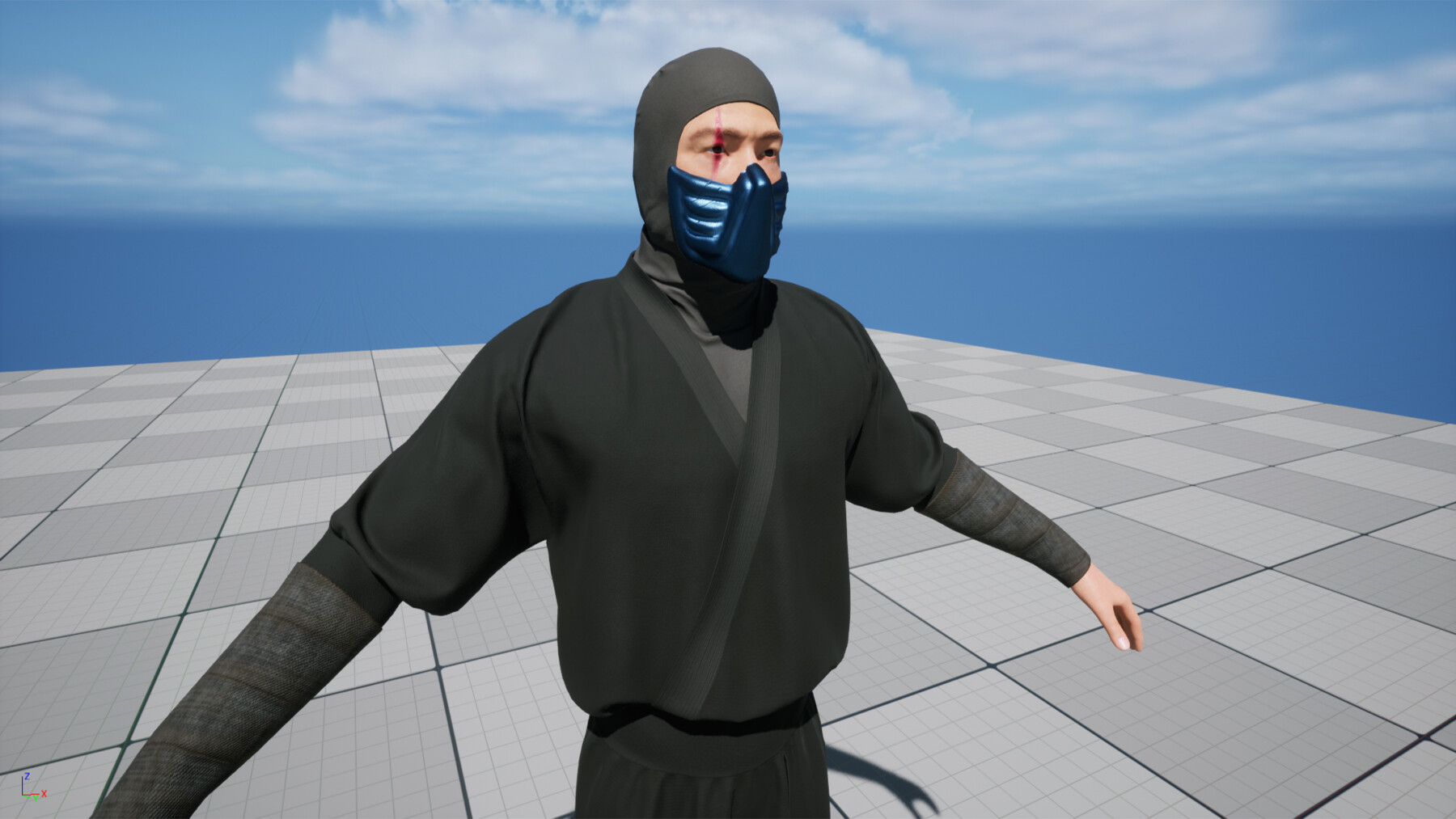 ArtStation - Ninja 03 Rig | Game Assets