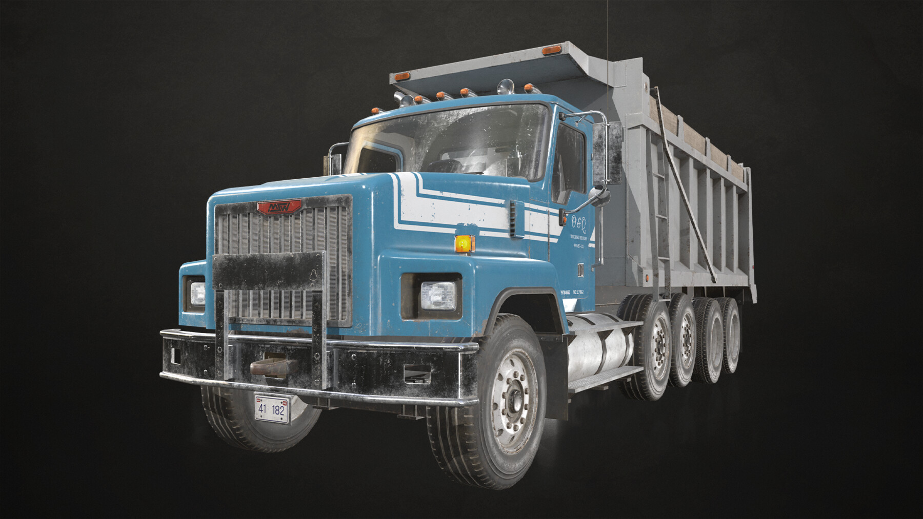 ArtStation - Classic Dump Truck - Low Poly | Game Assets