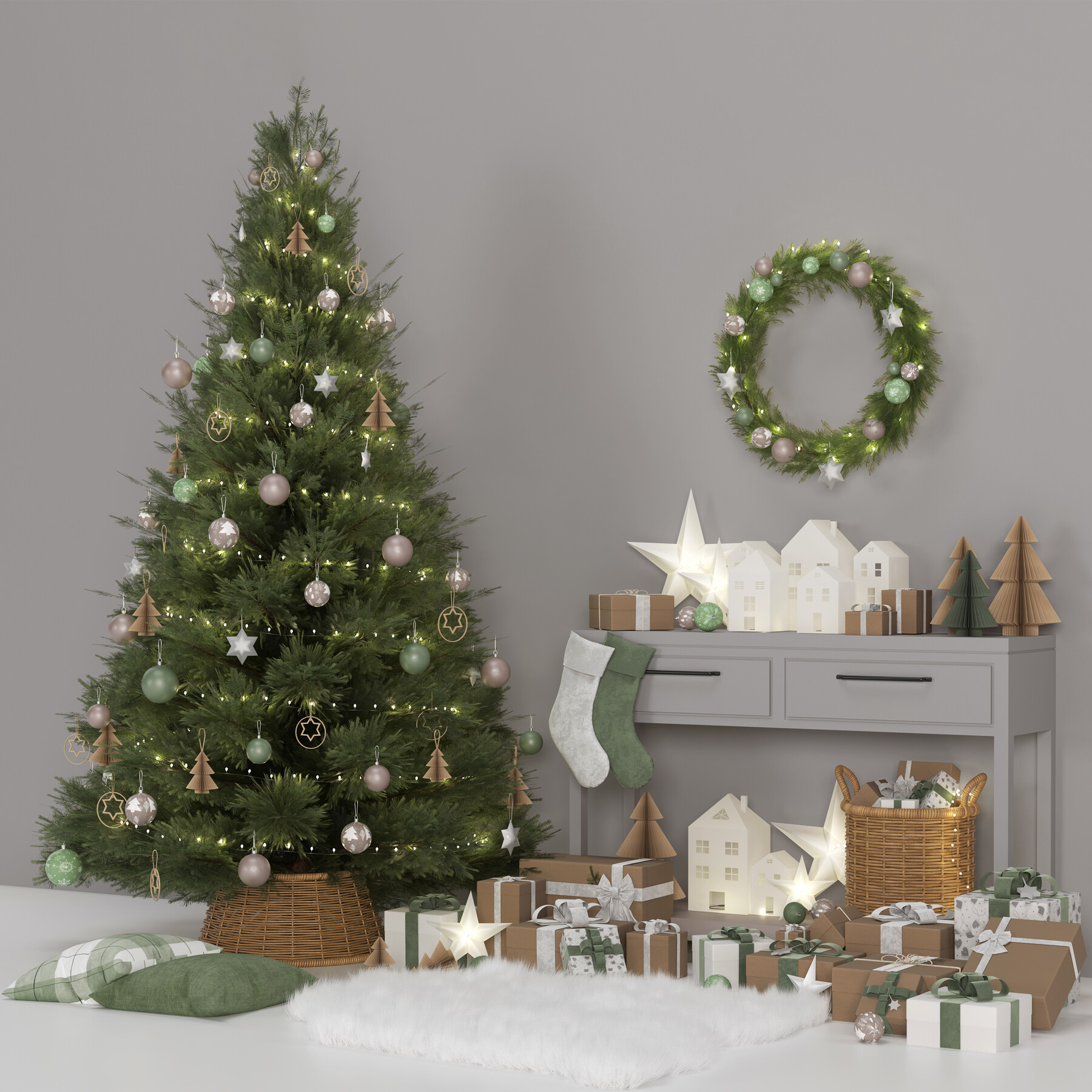 ArtStation - Christmas Decorative Set | Resources