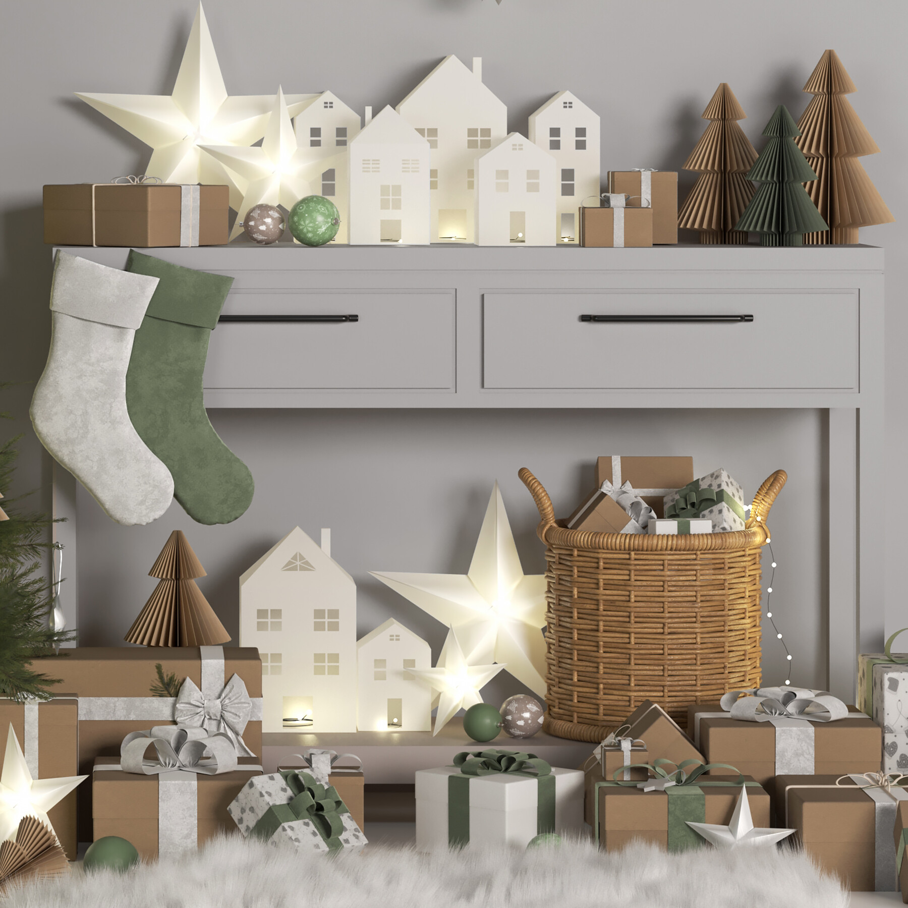 ArtStation - Christmas Decorative Set | Resources