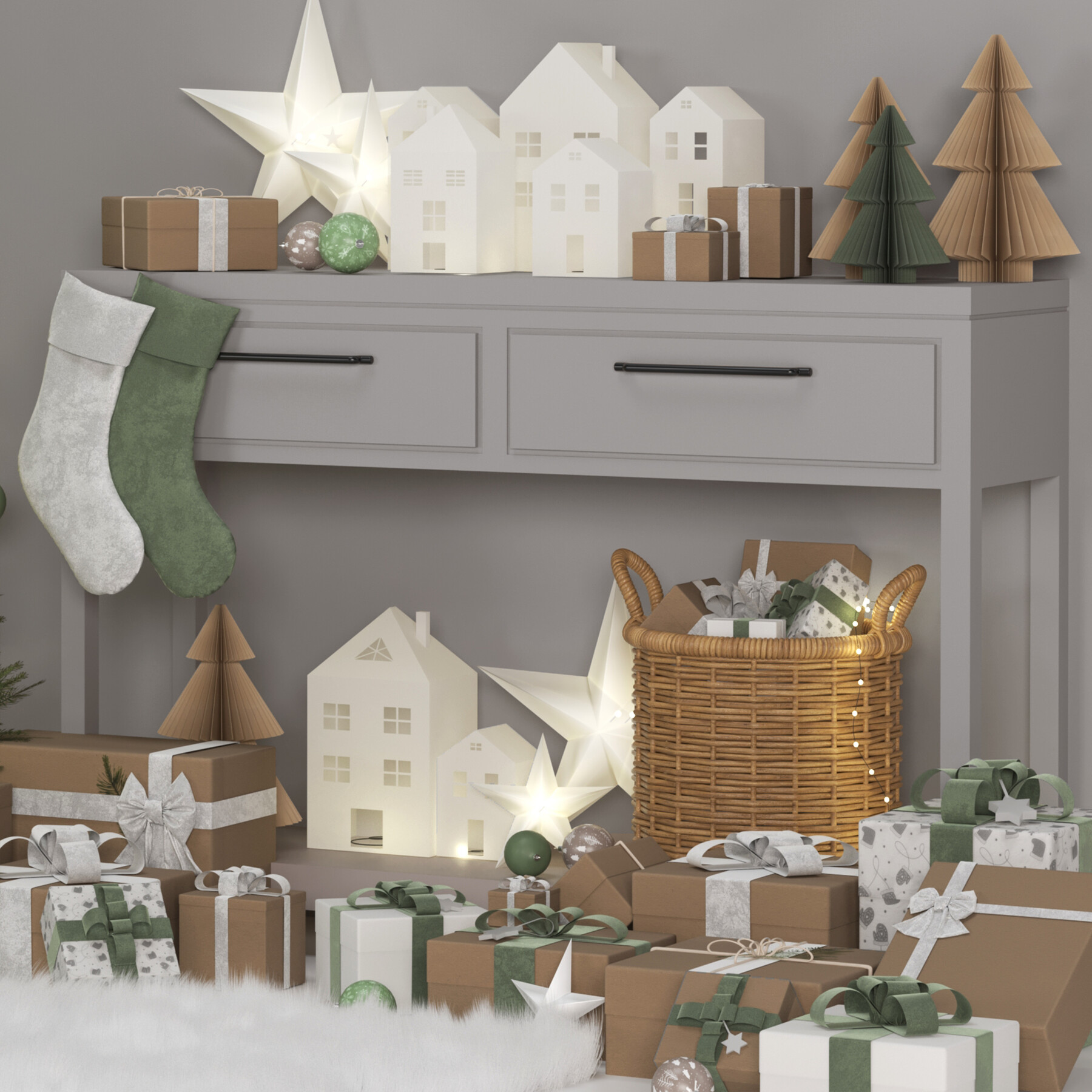 ArtStation - Christmas Decorative Set | Resources