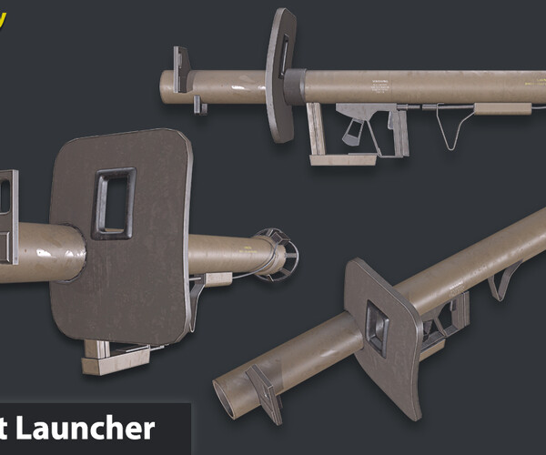 ArtStation - Rocket Launcher Game Ready 7 | Game Assets