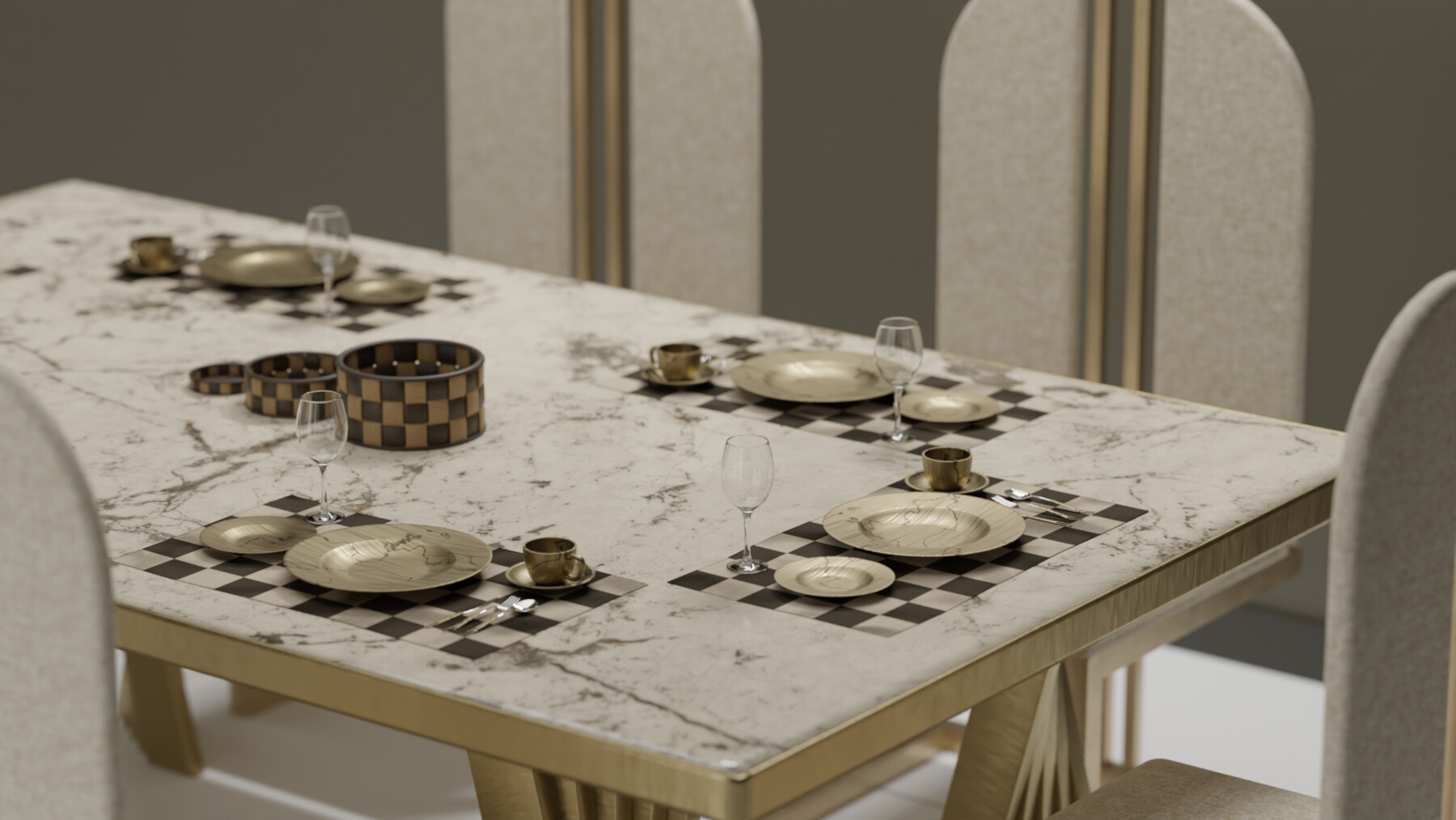 ArtStation - Dining Table 02 | Game Assets