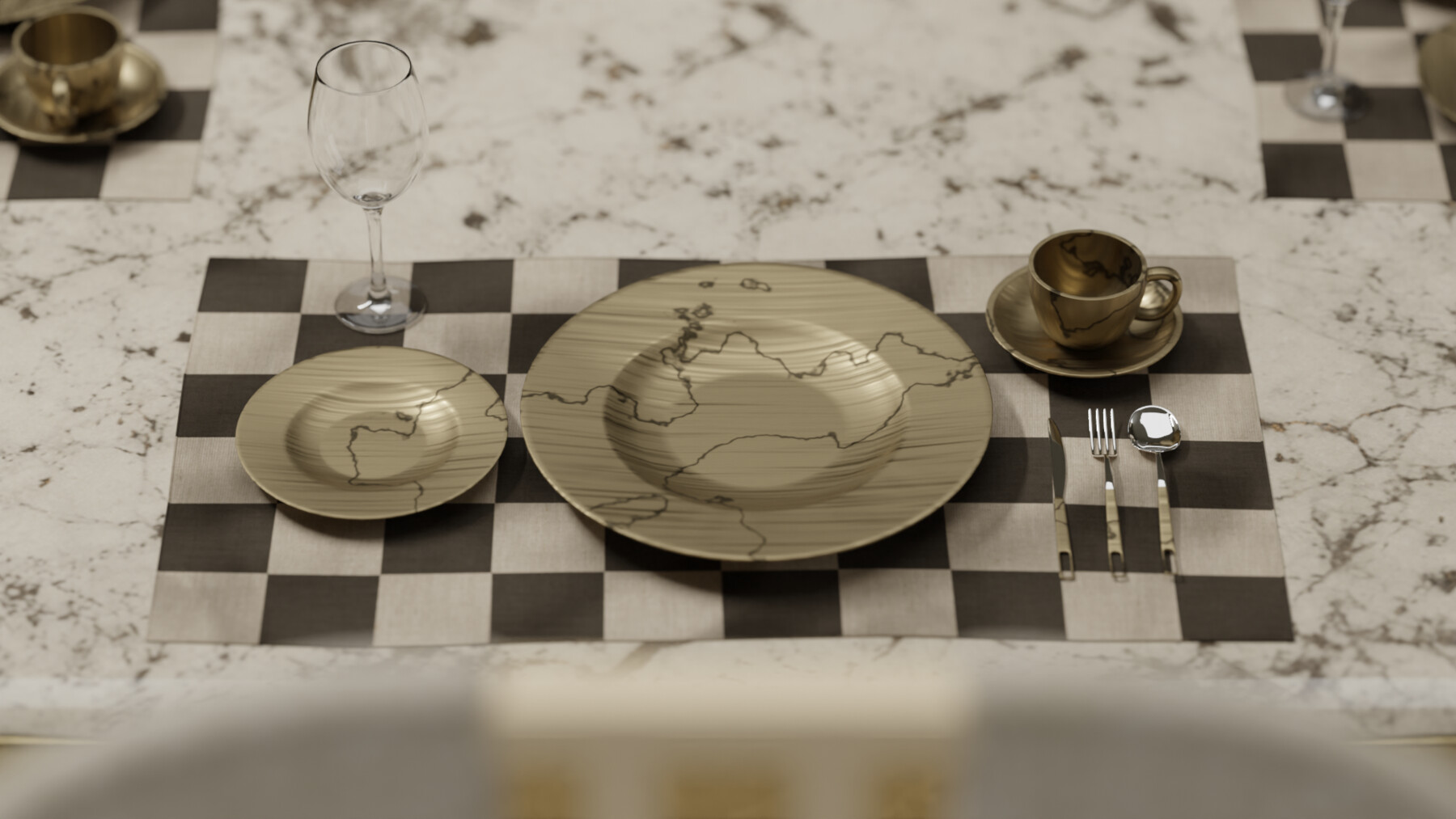 ArtStation - Dining Table 02 | Game Assets