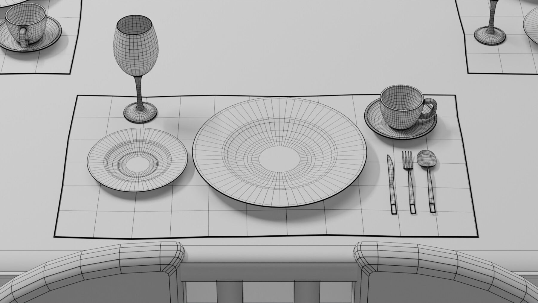 ArtStation - Dining Table 02 | Game Assets