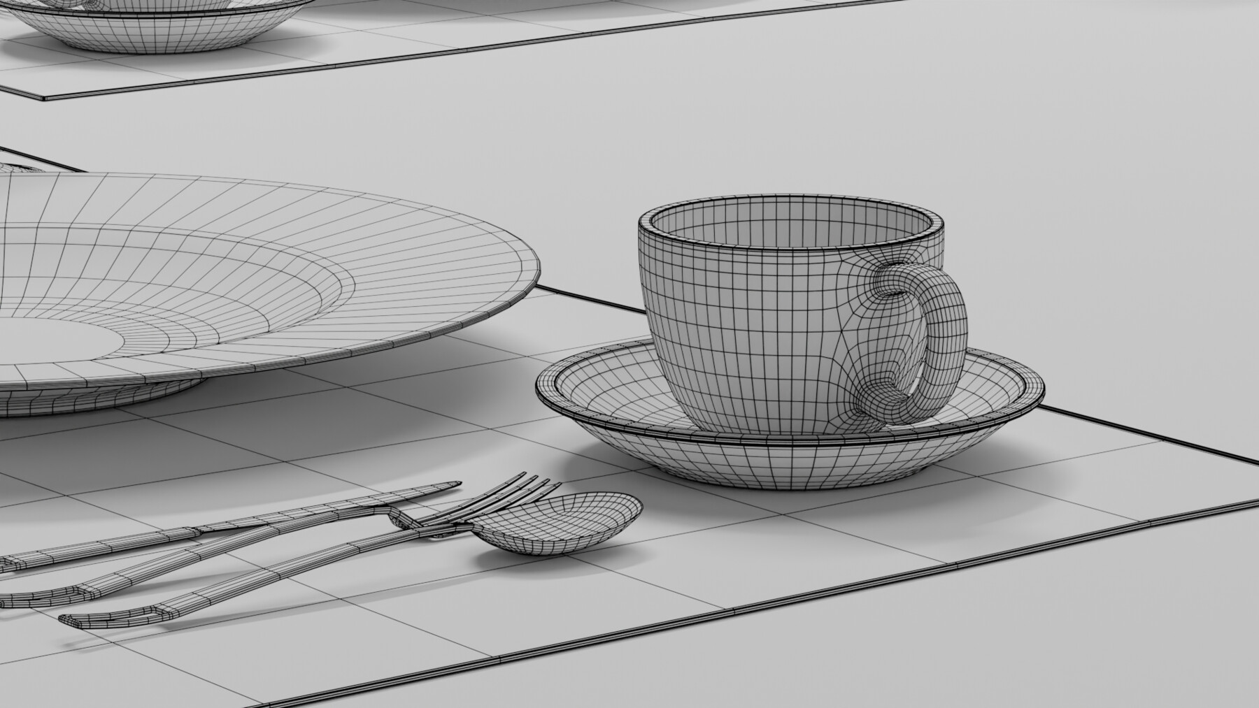 ArtStation - Dining Table 02 | Game Assets