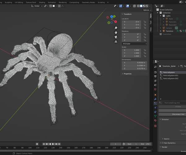 ArtStation - Spider Tarantula Rigged and Animation | Game Assets