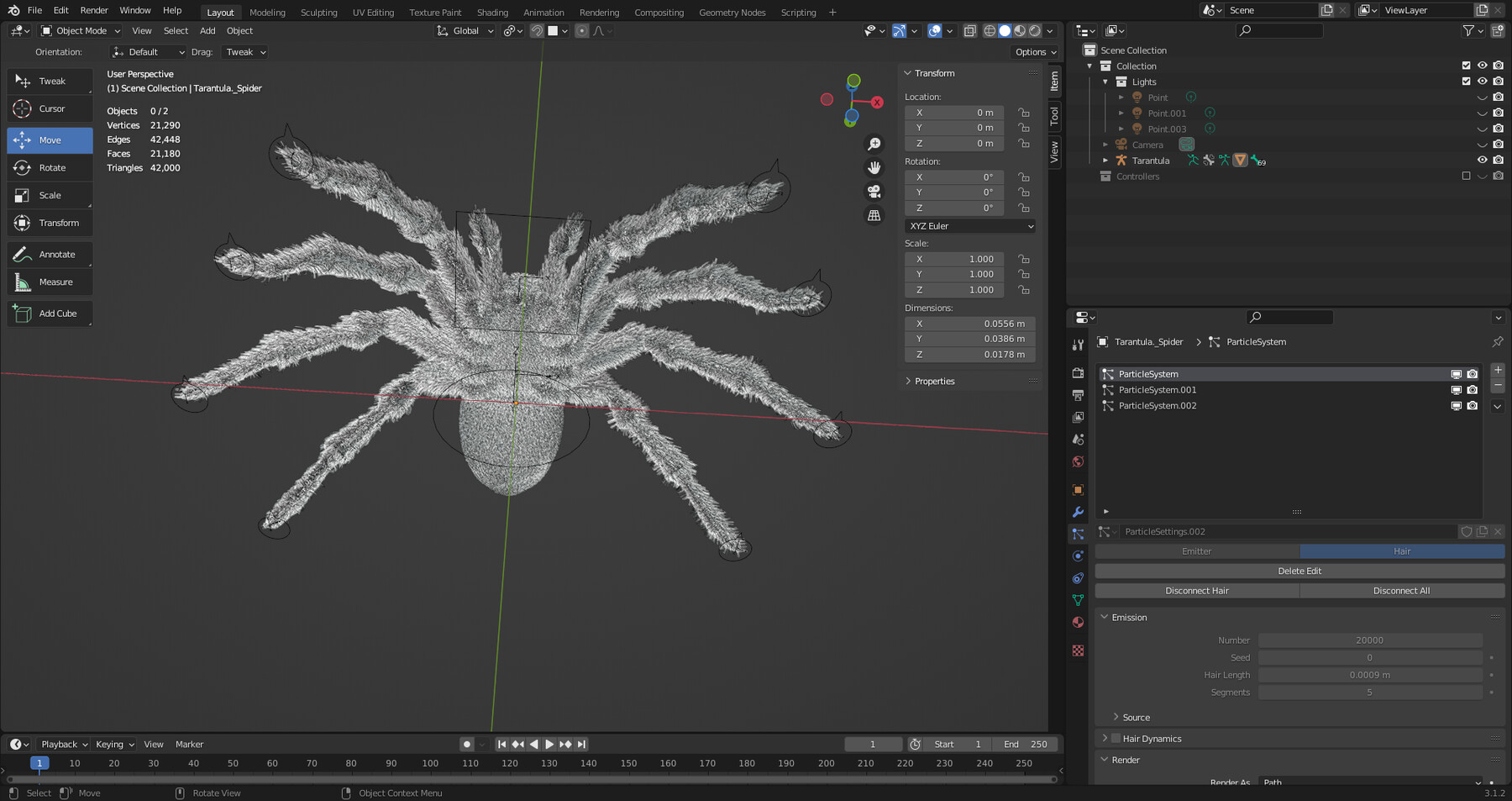 ArtStation - Spider Tarantula Rigged and Animation | Game Assets