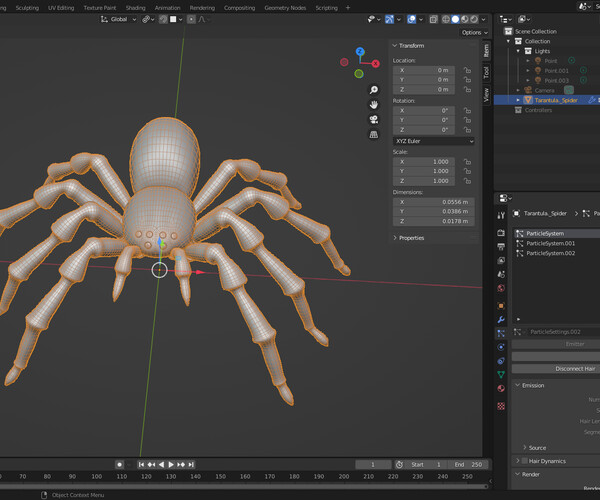 ArtStation - Spider Tarantula Rigged and Animation | Game Assets