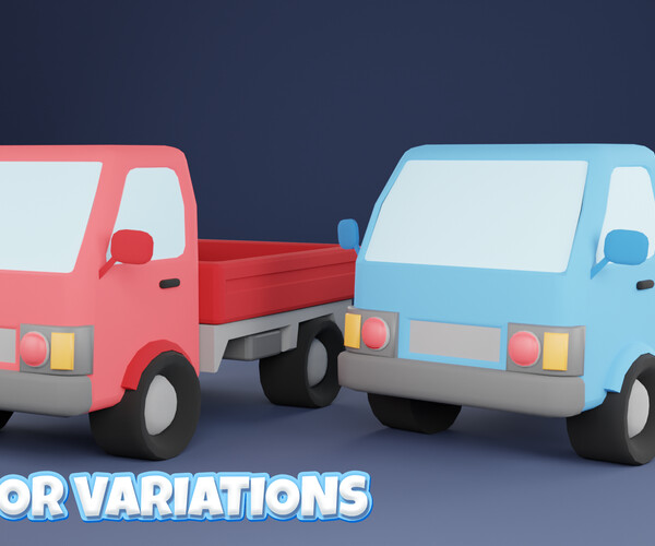 ArtStation - Clay City - Vehicles LowPoly Cars Pack Low-poly | Game Assets