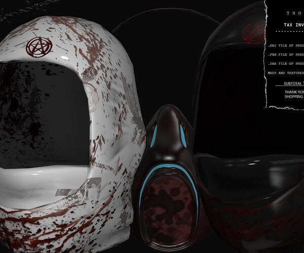 ArtStation - Textured Masks Bundle | Game Assets