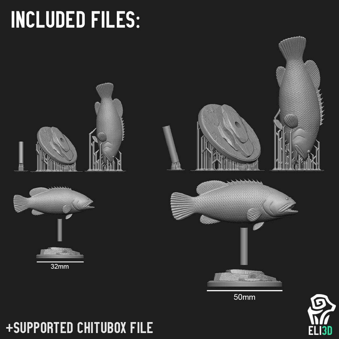 ArtStation - Animals - Ocean Wildlife - 3D Print Models | Resources