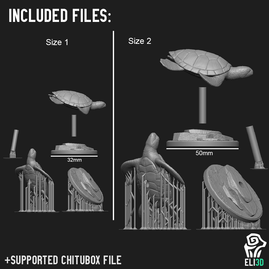 ArtStation - Animals - Ocean Wildlife - 3D Print Models | Resources