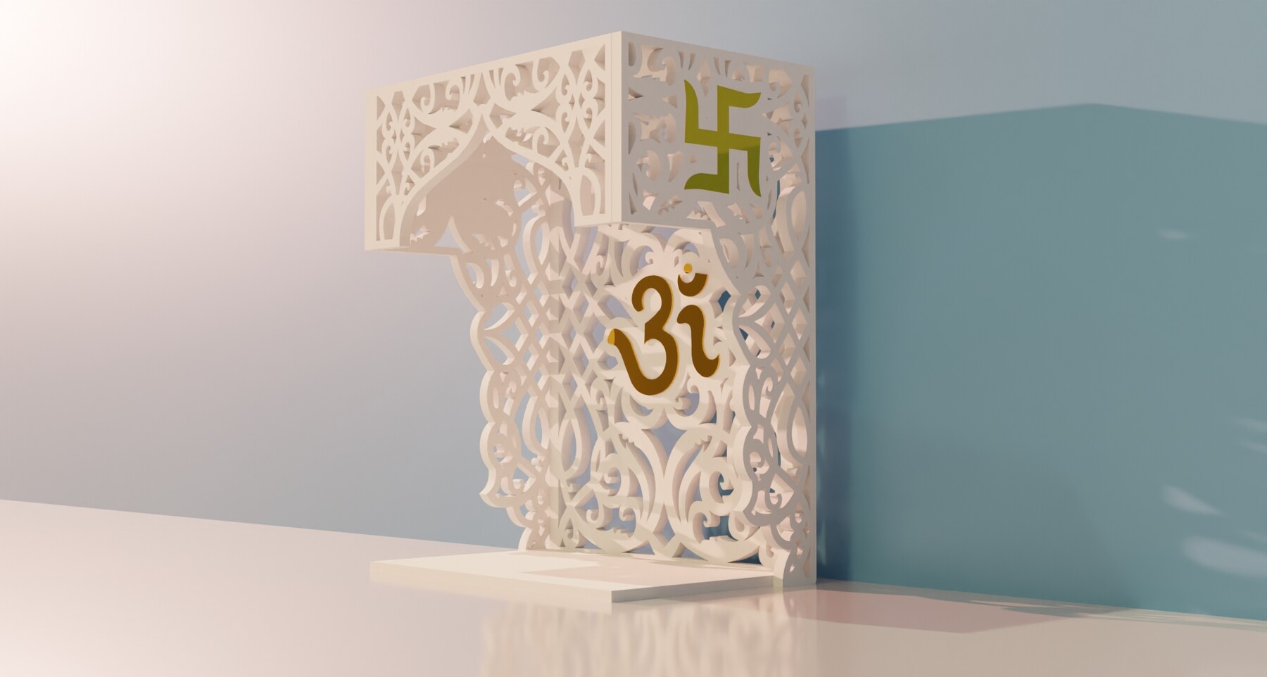 ArtStation - Mandir design for Home Pooja Room | Temple for Home Prayer ...