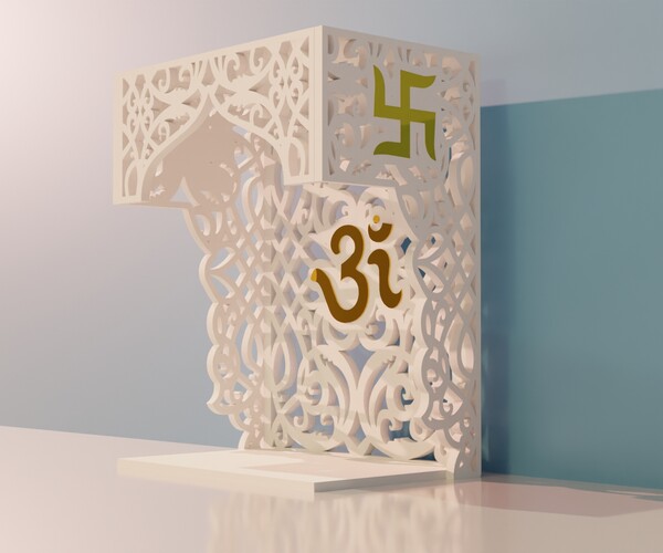ArtStation - Mandir design for Home Pooja Room | Temple for Home Prayer ...