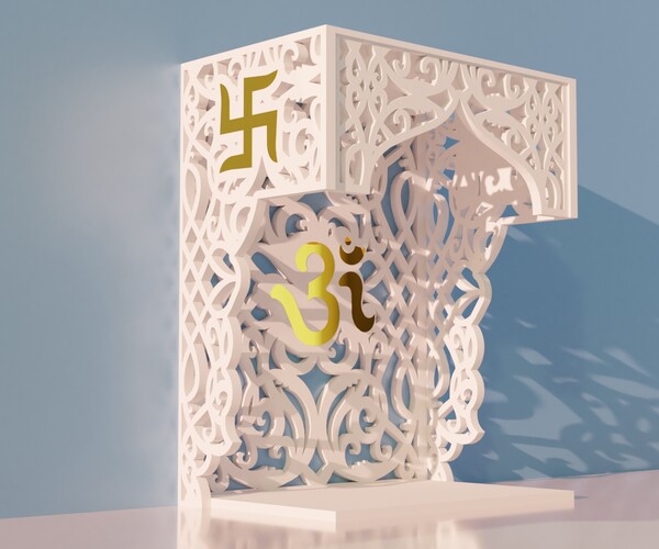 ArtStation - Mandir design for Home Pooja Room | Temple for Home Prayer ...