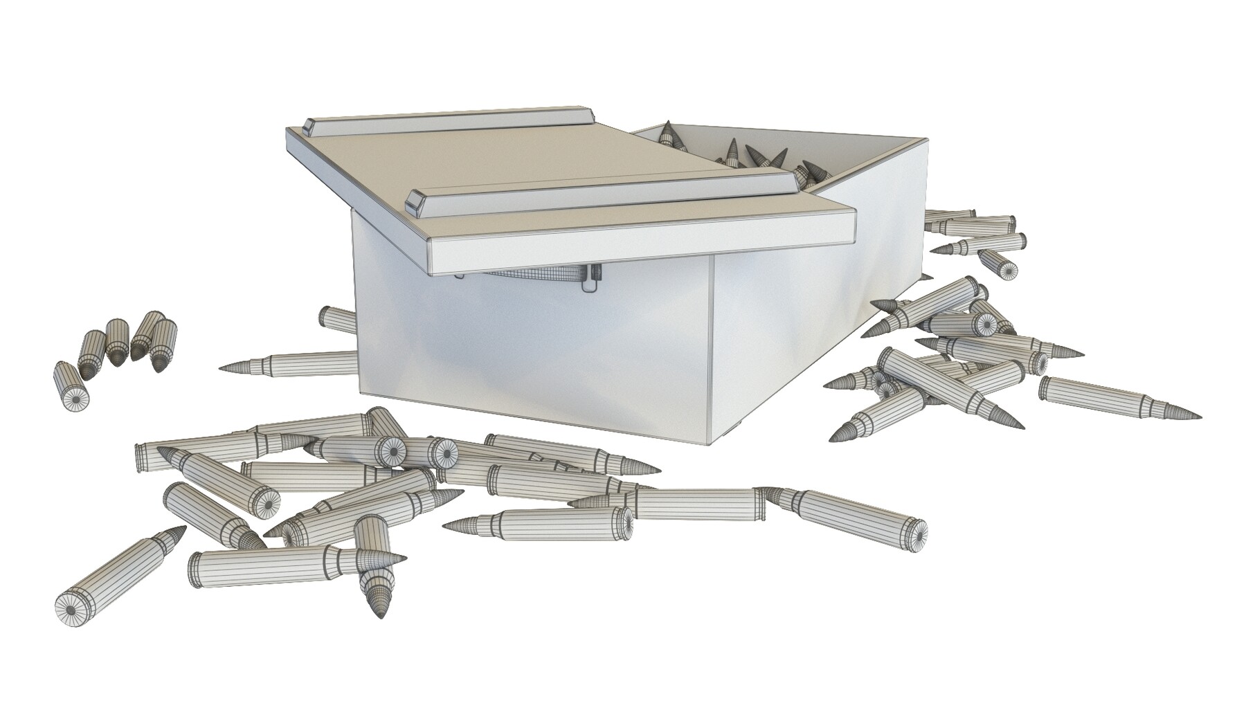 ArtStation - Ammunition Wood Box 2 | Game Assets