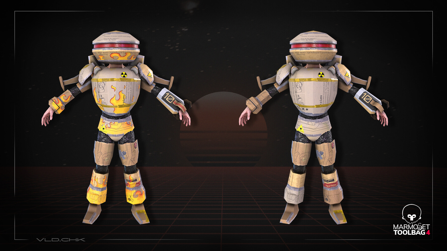 ArtStation - Cardboard Boy 90s | Game Assets