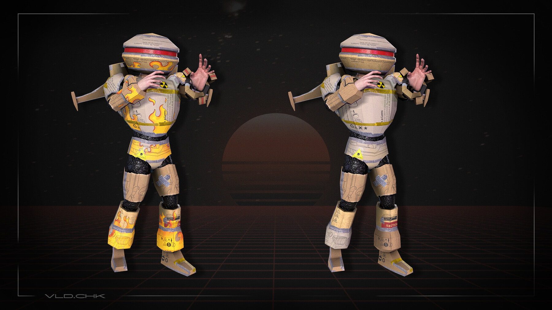 ArtStation - Cardboard Boy 90s | Game Assets