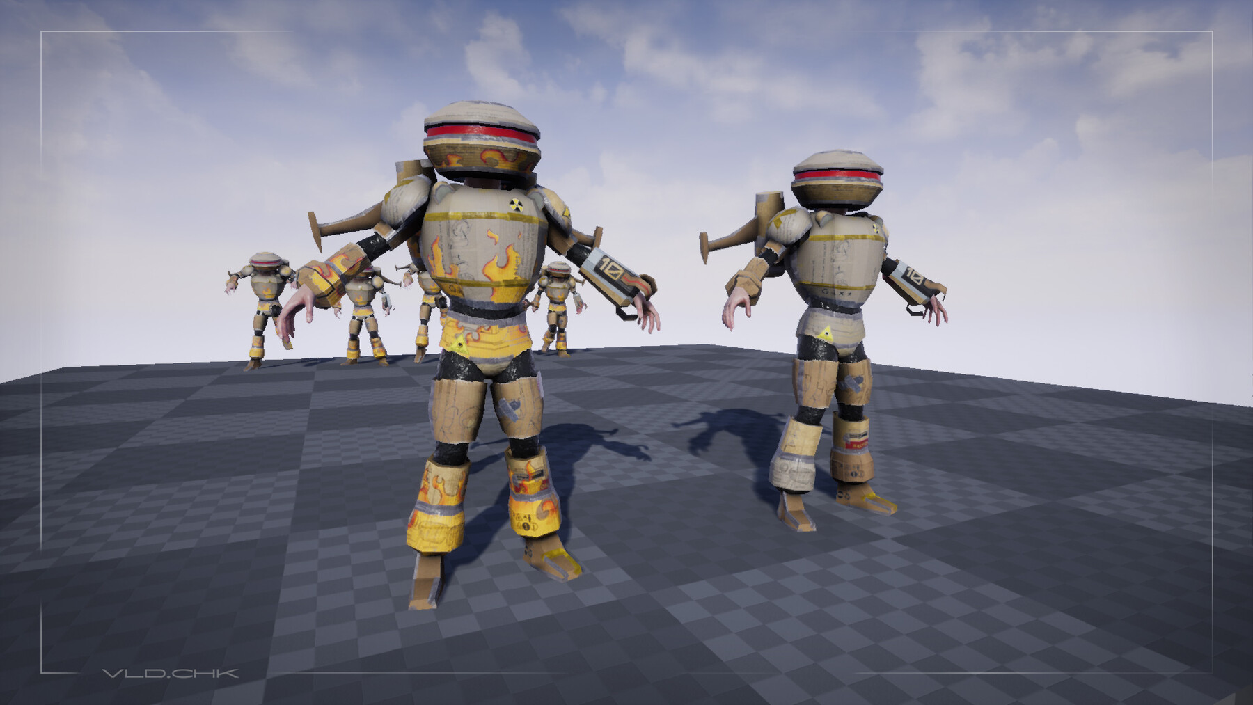 ArtStation - Cardboard Boy 90s | Game Assets