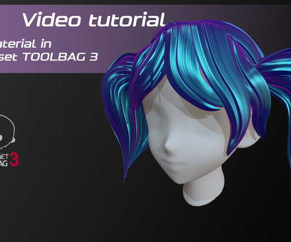 ArtStation - Stylized hair kit! | Brushes