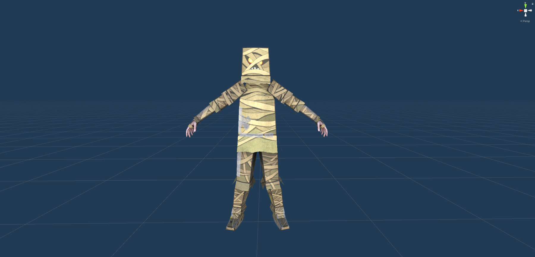 ArtStation - Cardboard Boy Skin Pack | Game Assets