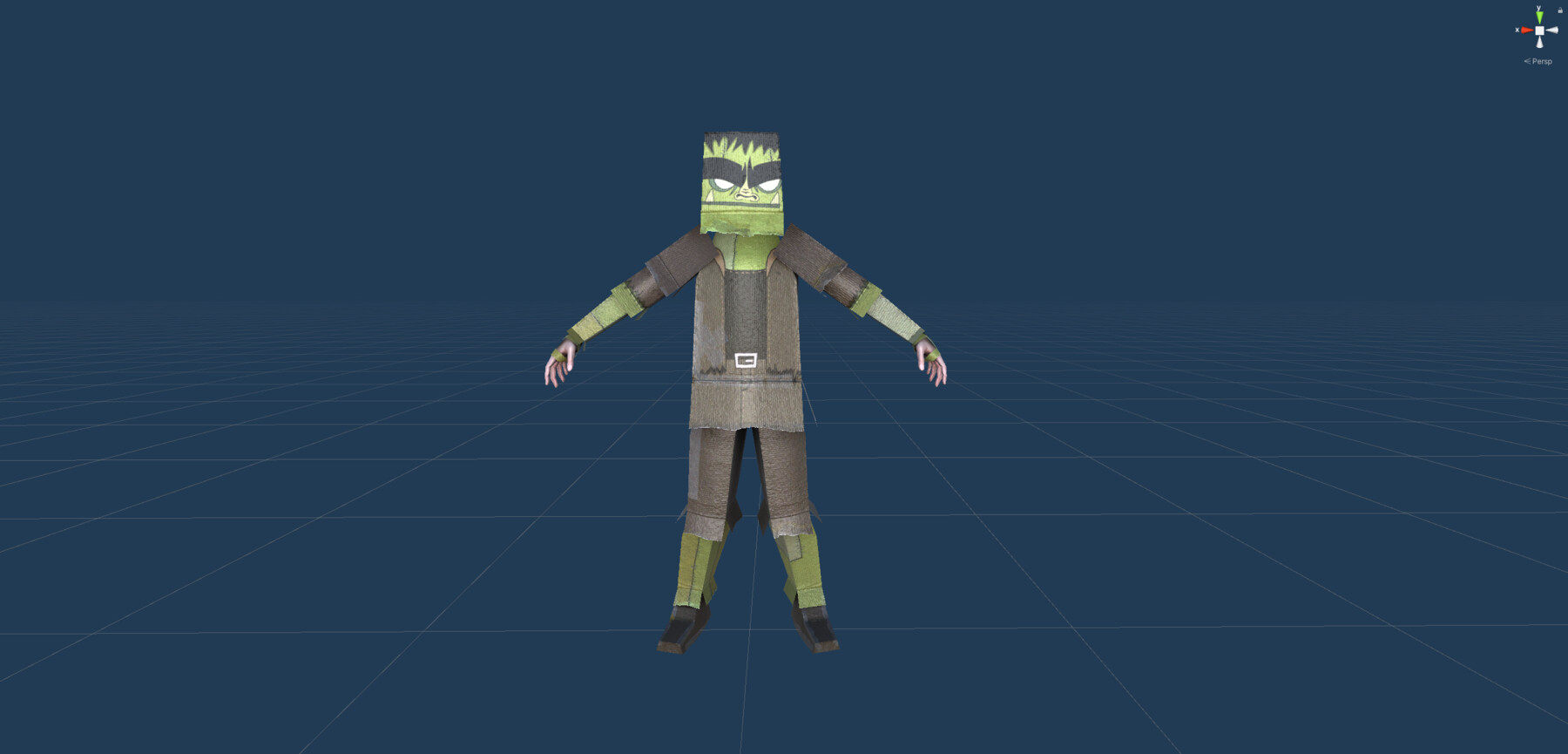 ArtStation - Cardboard Boy Skin Pack | Game Assets