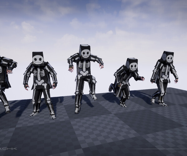 ArtStation - Cardboard Boy Skin Pack | Game Assets