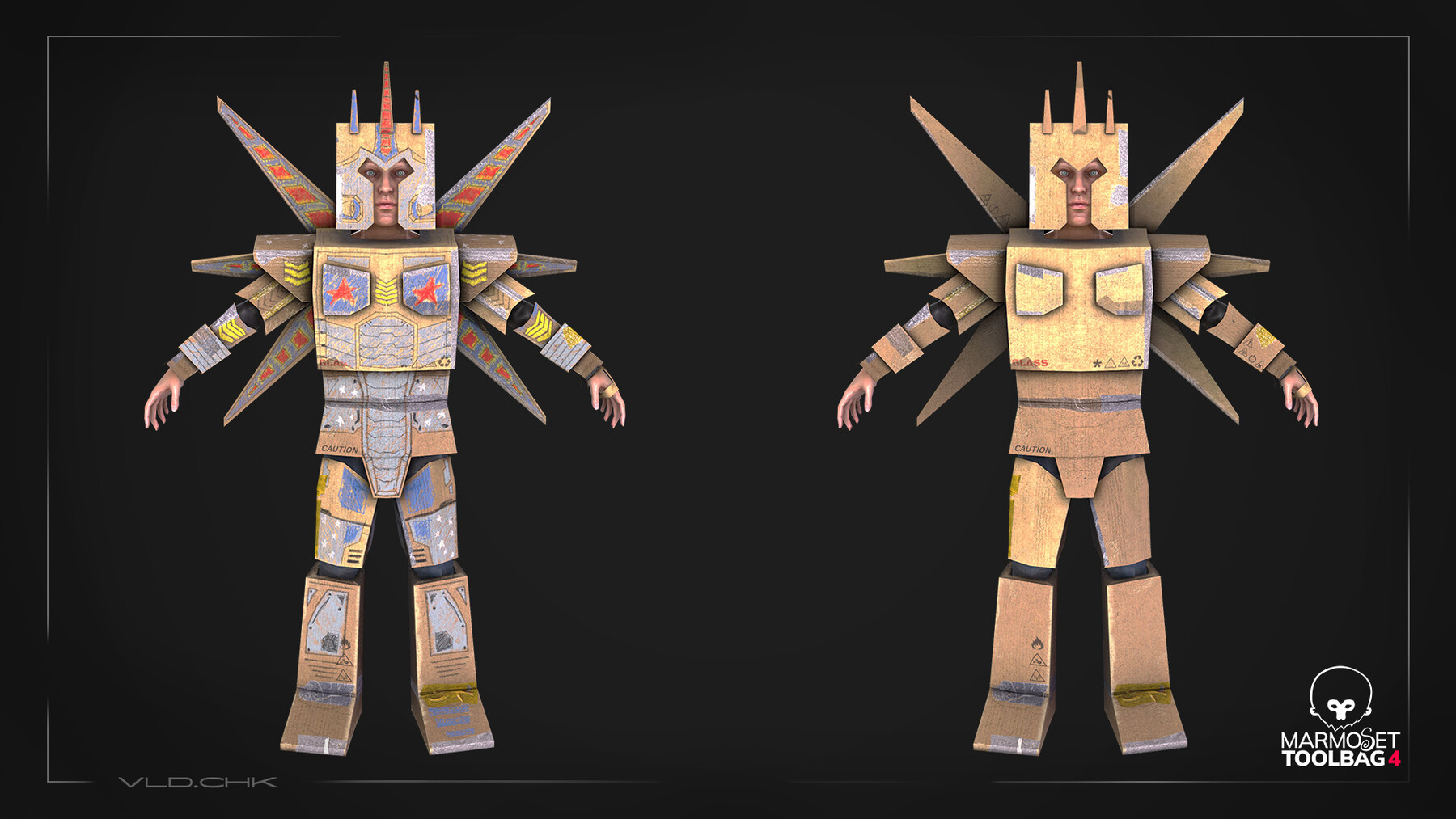 ArtStation - Cardboard Robot | Game Assets