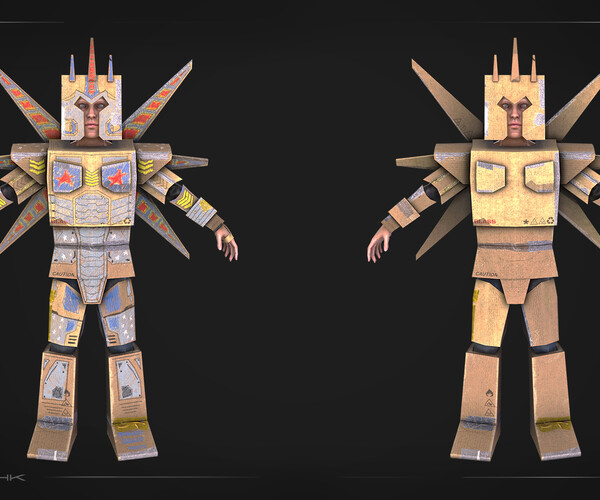 ArtStation - Cardboard Robot | Game Assets