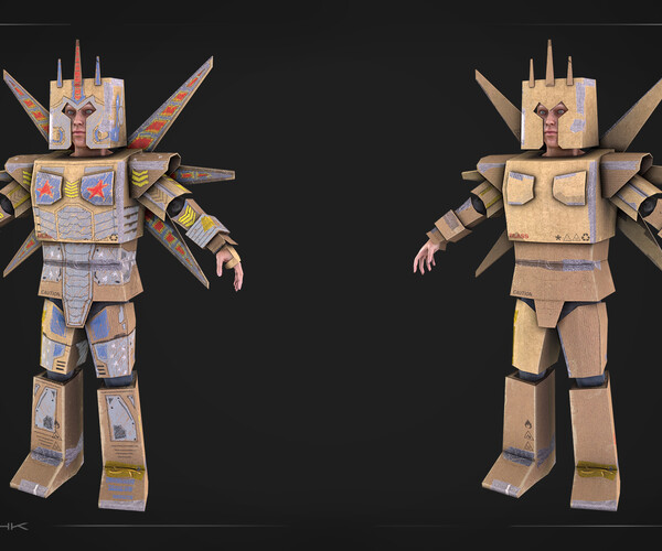 ArtStation - Cardboard Robot | Game Assets