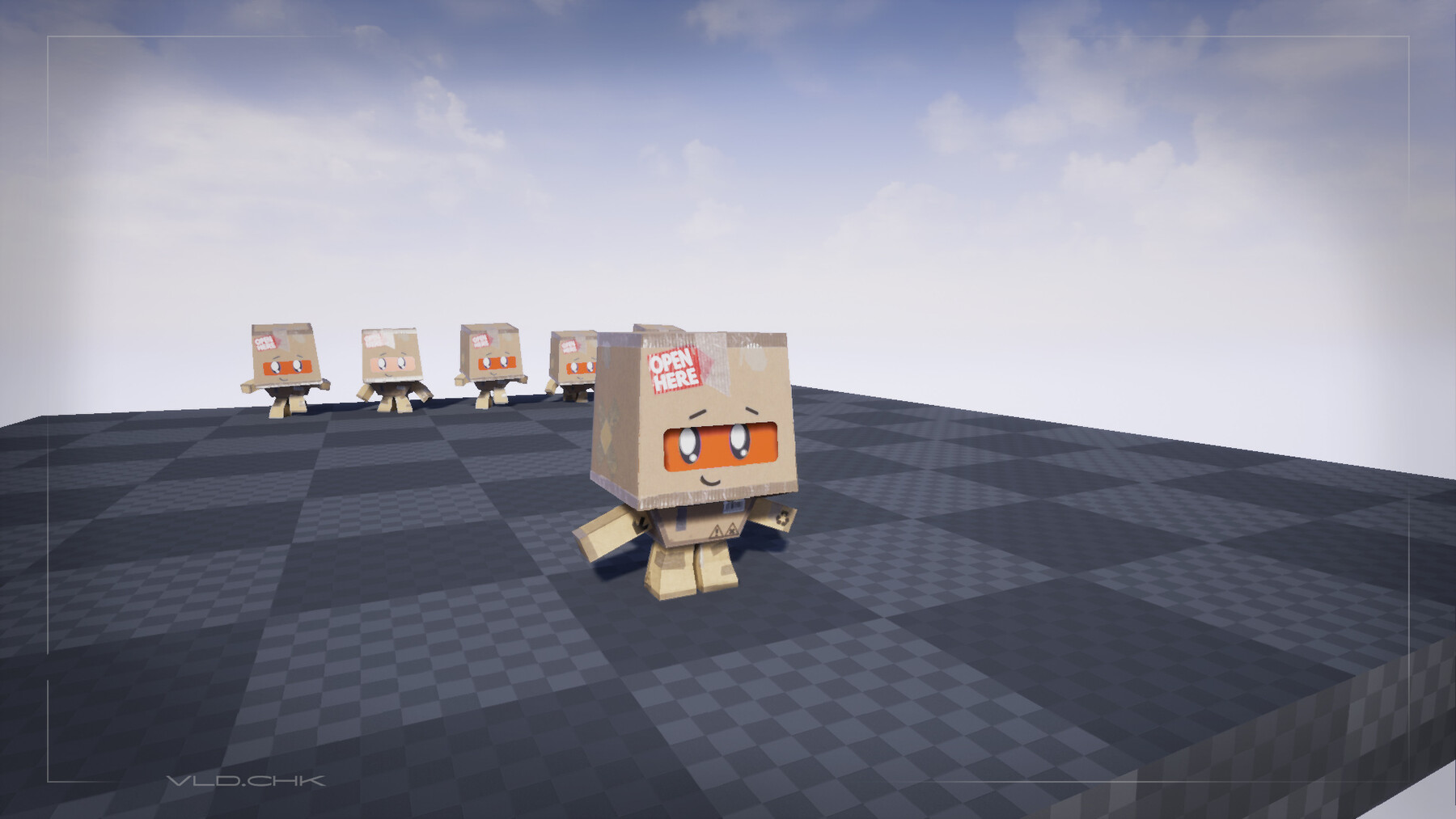 ArtStation - Cute Cardboard Boy | Game Assets