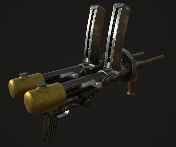 ArtStation - Villar Perosa M1915 | Game Assets