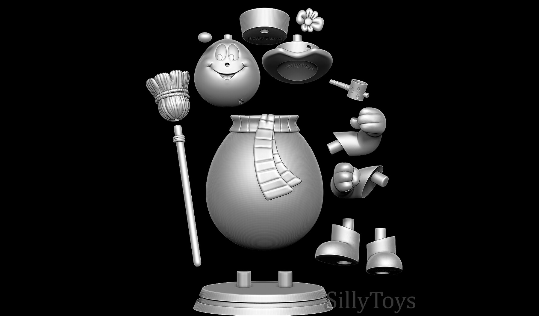 ArtStation - Frosty the Snowman 3D print model | Resources