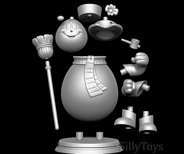 ArtStation - Frosty the Snowman 3D print model | Resources