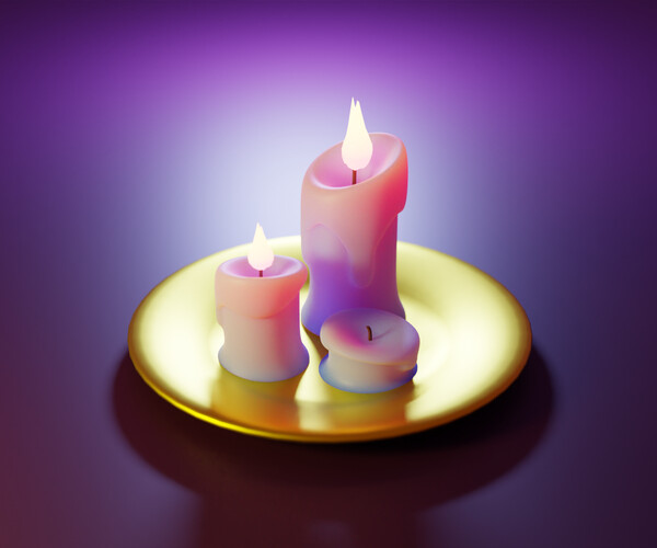 ArtStation - Candle | Game Assets