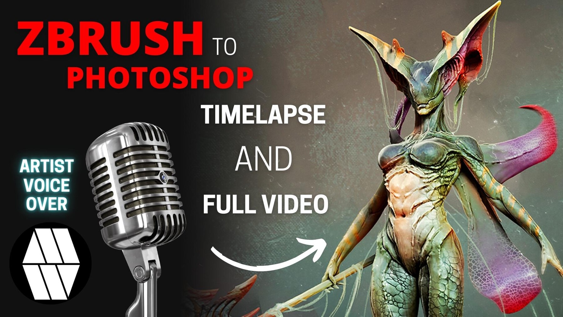 ArtStation - ZBrush to Photoshop 'Forest Demon' Concept - Timelapse Voice Over and Full Video ...