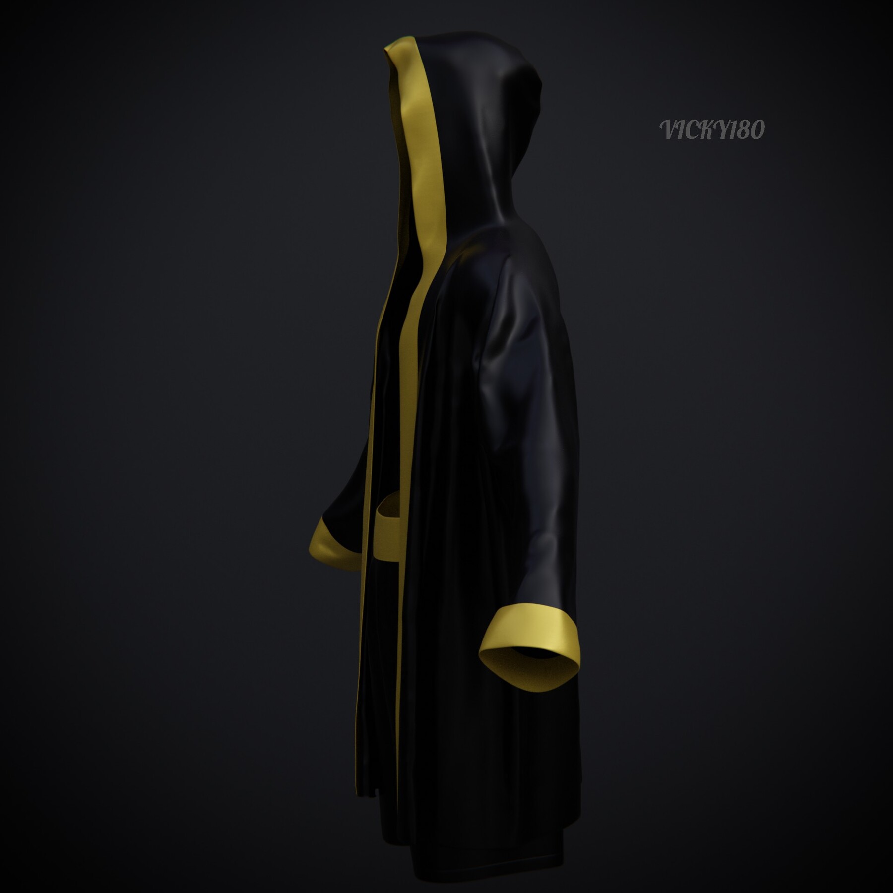 ArtStation - 3D Male Boxing Outfit - Shorts and Robe With 2 Base Colors ...