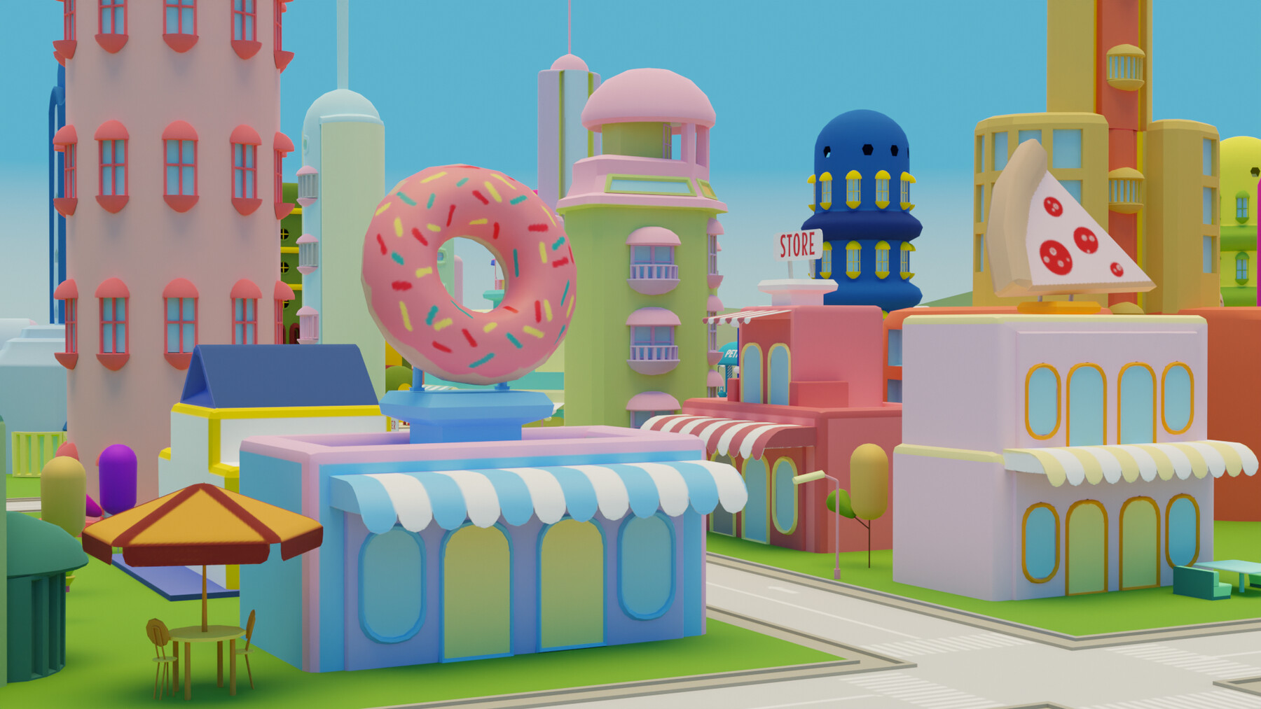 ArtStation - Clay City With 63 Fully Rigged Cartoon Characters Bundle ...