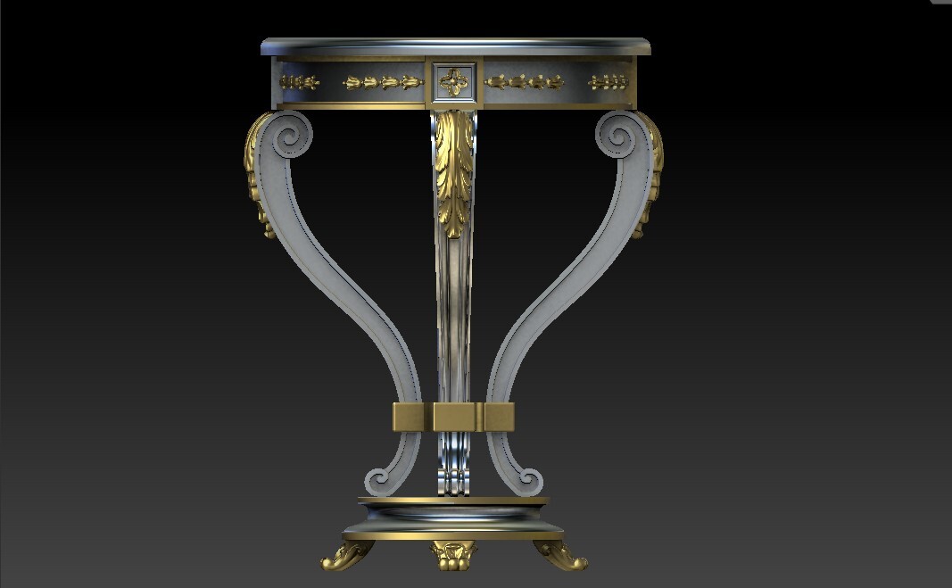 ArtStation - 3D model for CNC machines round table | Resources