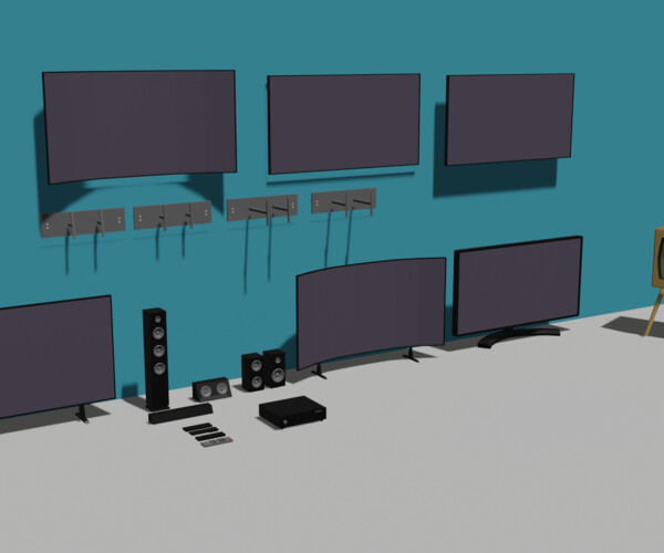ArtStation - Low Poly - TV Pack | Game Assets