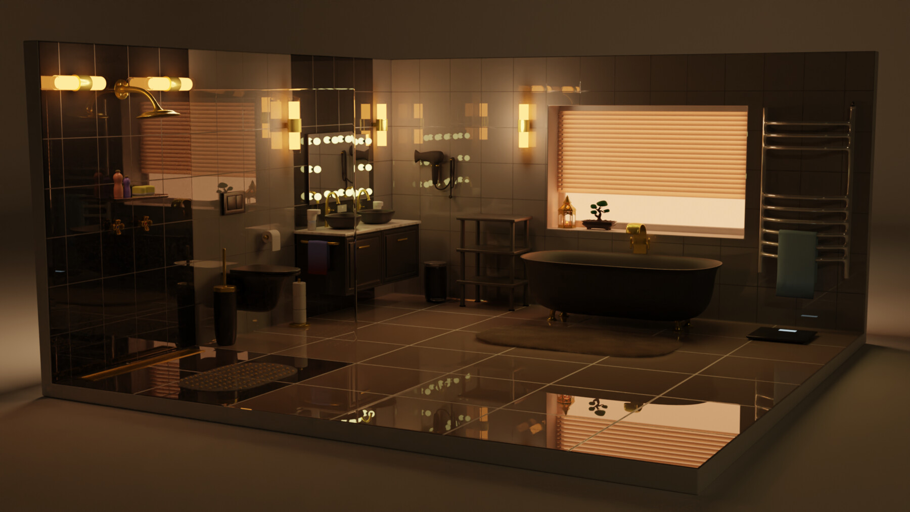 ArtStation - Isometric Bathroom | Resources