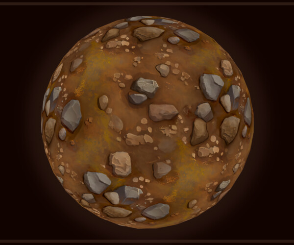 ArtStation - Ground: Earth and Rocks -- 20 TEXTURES -- (Hand-painted ...