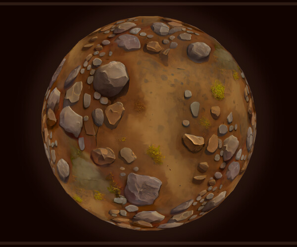 ArtStation - Ground: Earth and Rocks -- 20 TEXTURES -- (Hand-painted ...