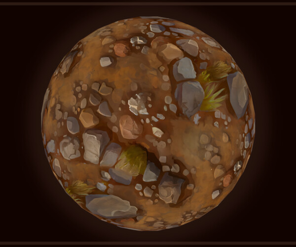 ArtStation - Ground: Earth and Rocks -- 20 TEXTURES -- (Hand-painted ...