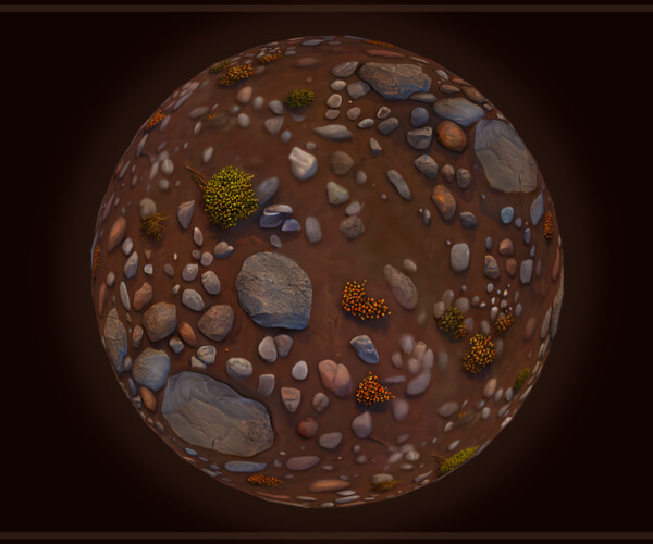 ArtStation - Ground: Earth and Rocks -- 20 TEXTURES -- (Hand-painted ...