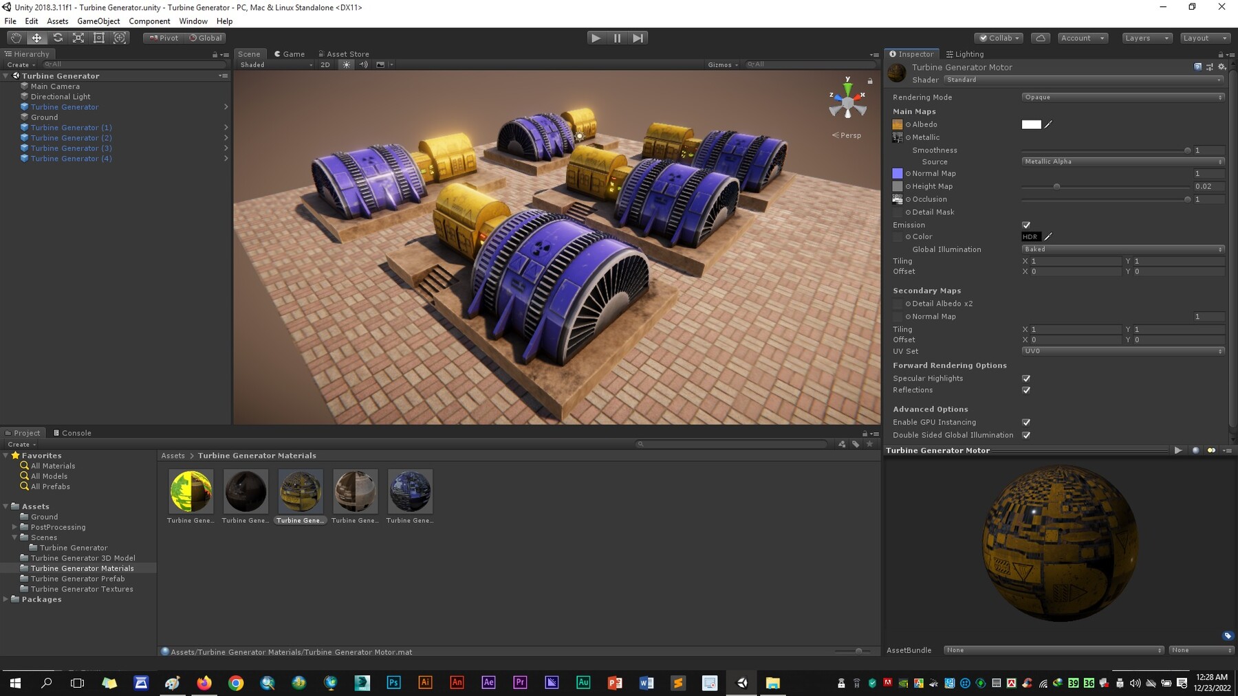ArtStation - Turbine Generator | Game Assets