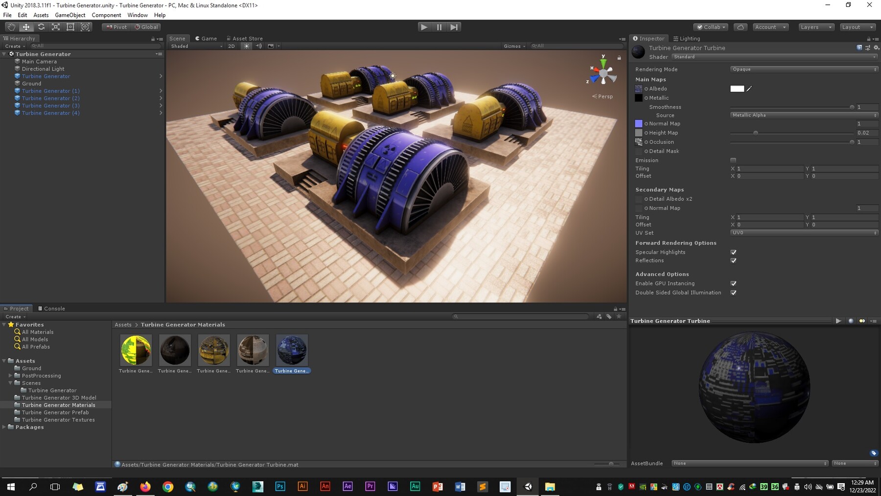 ArtStation - Turbine Generator | Game Assets